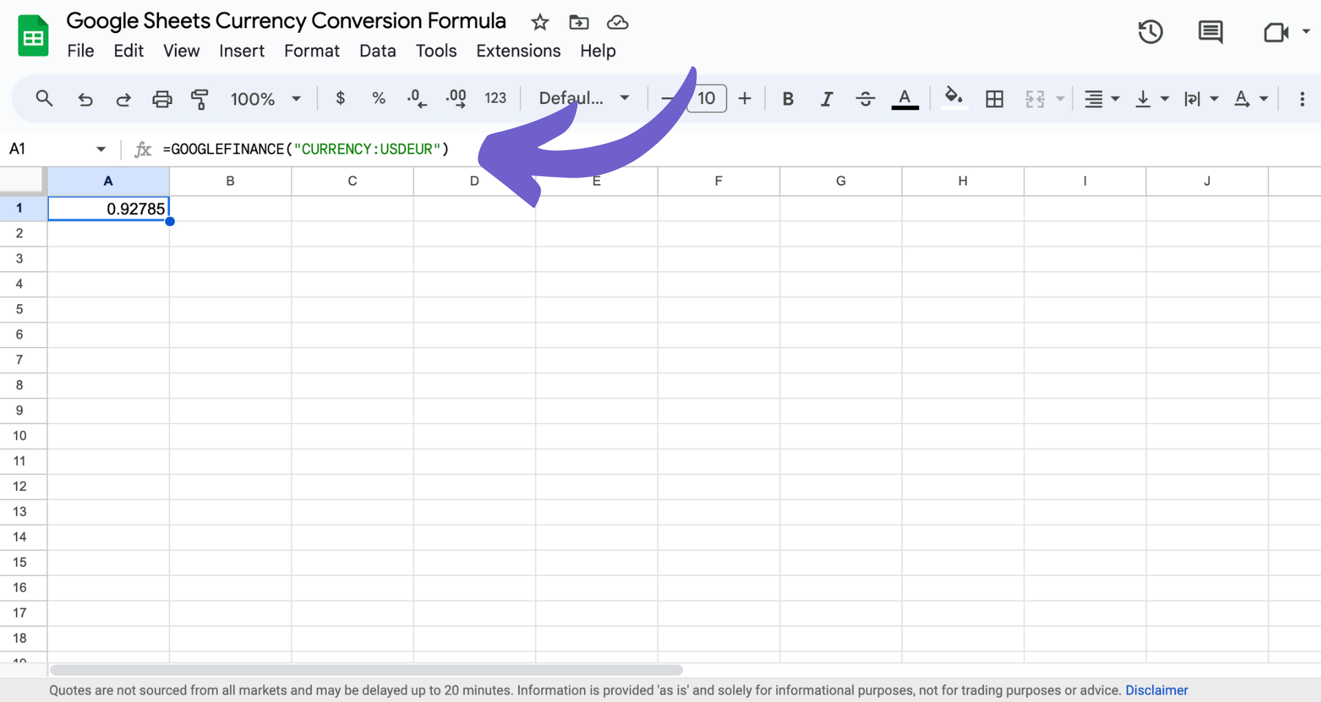 Currency Conversion in Google Sheets: A Step-by-Step Guide
